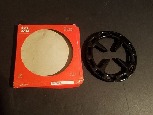 NEW IN BOX Vintage Ilsa Express Black Cast Iron Trivet 4-3/4" Made In ...