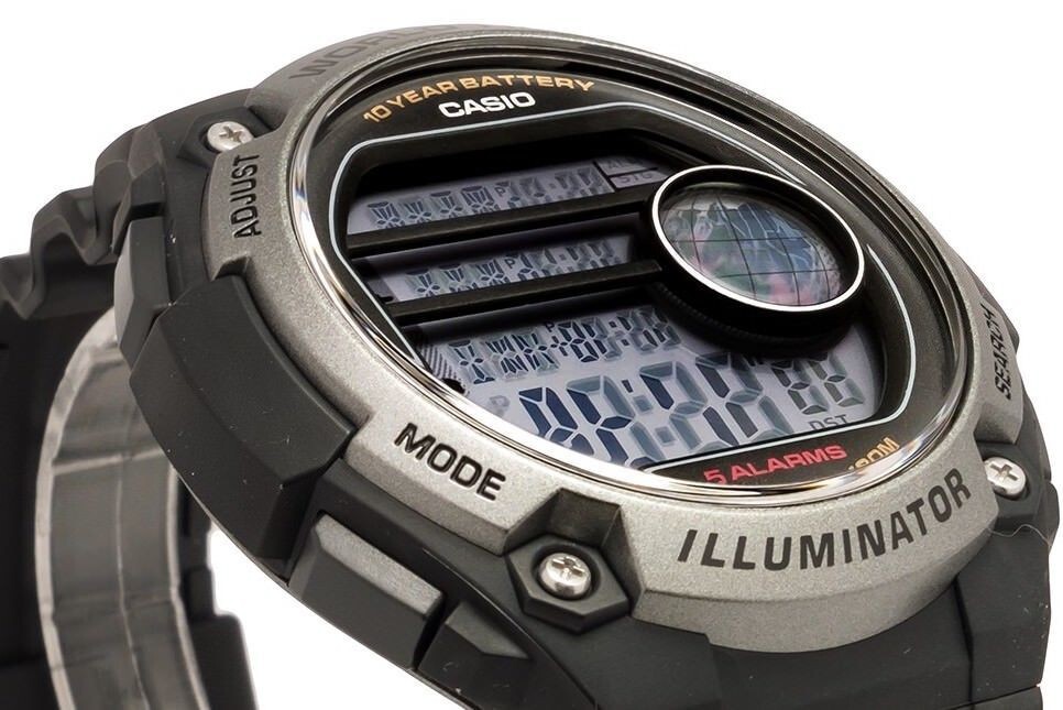 Casio AE-3000W-1AVEF Men's Black Resin Strap Digital Adults 56mm Watch ...