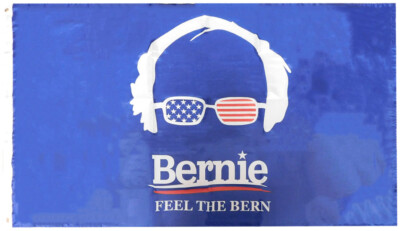 Bernie Feel The Bern Blue Premium 3x5 3'x5' Woven Poly Nylon 68D Flag ...