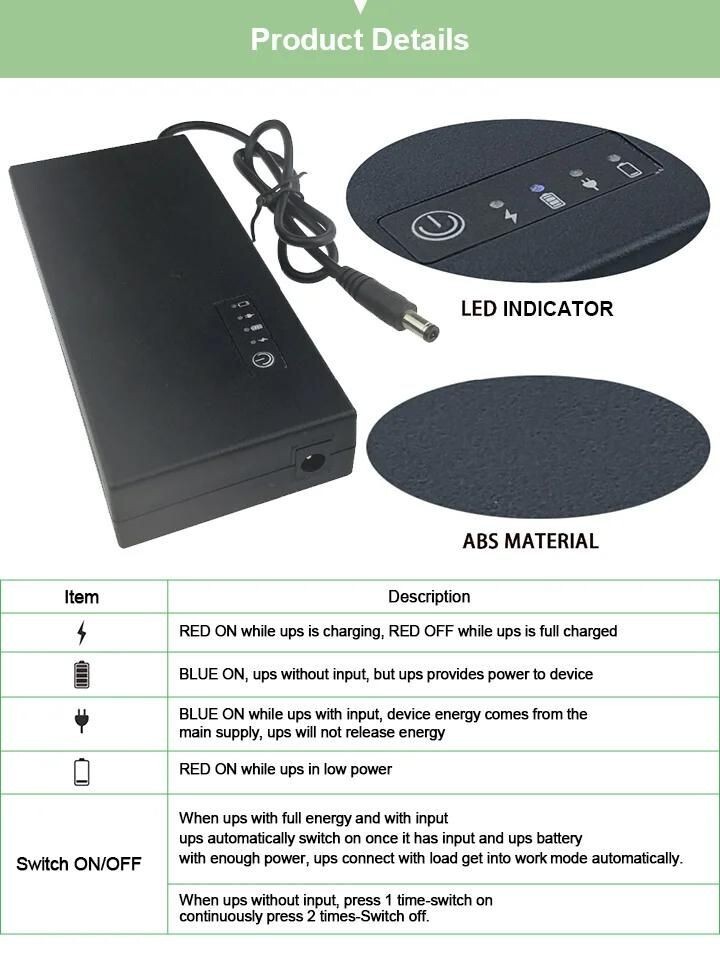 12v 3A BATTERY BACKUP NBN PHONES MODEMS ROUTER EFTPOS LITHIUM ...