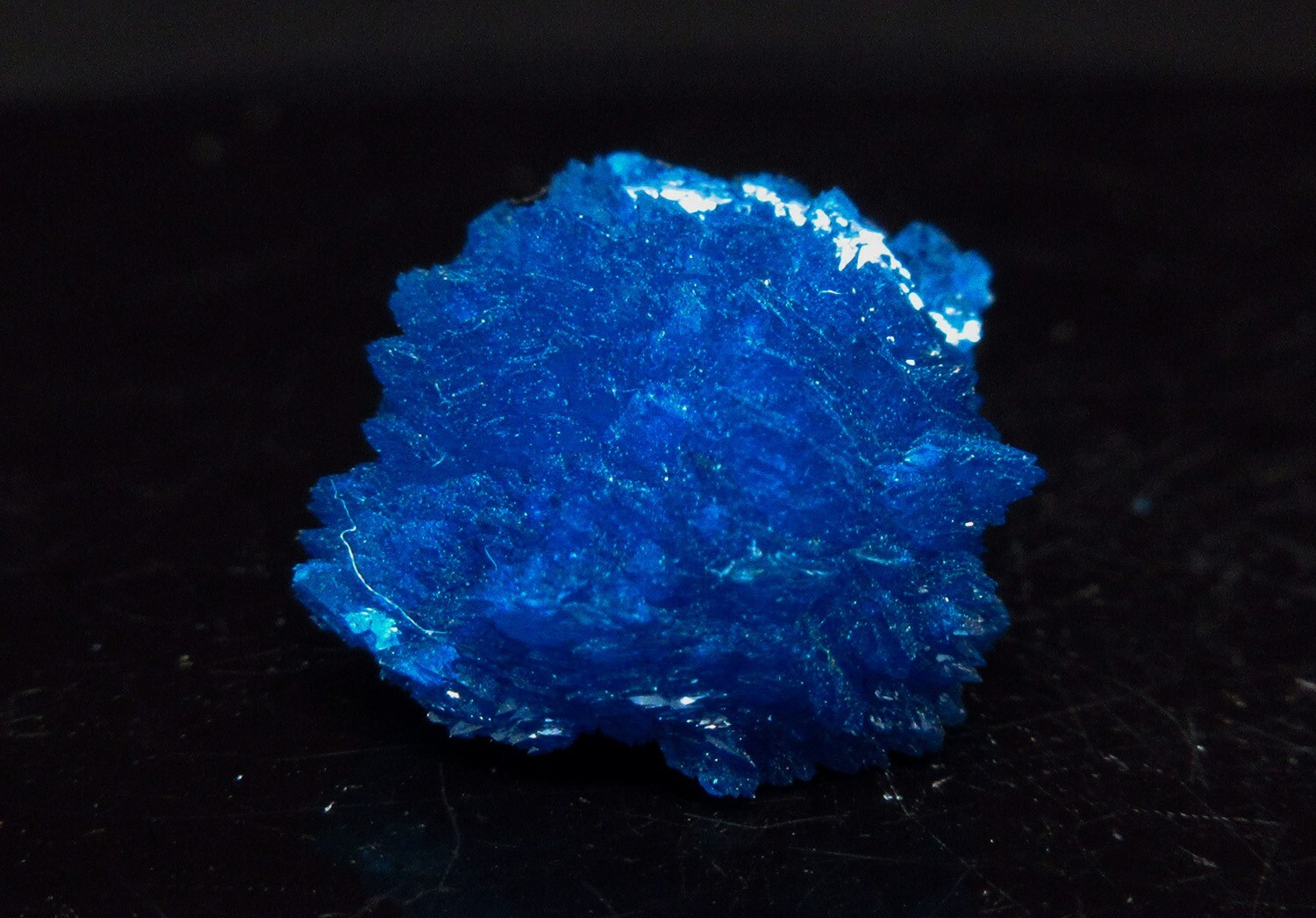 Dark blue Cavansite half rosette formation (non precious natural stone ...