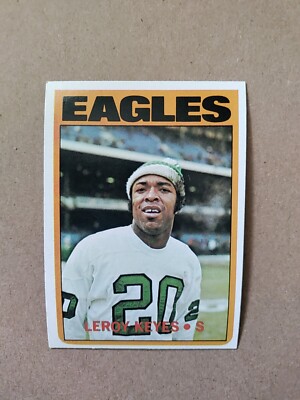 1972 TOPPS FOOTBALL a #201 LEROY KEYES ROOKIE RC EAGLES *FREE SHPPNG ...