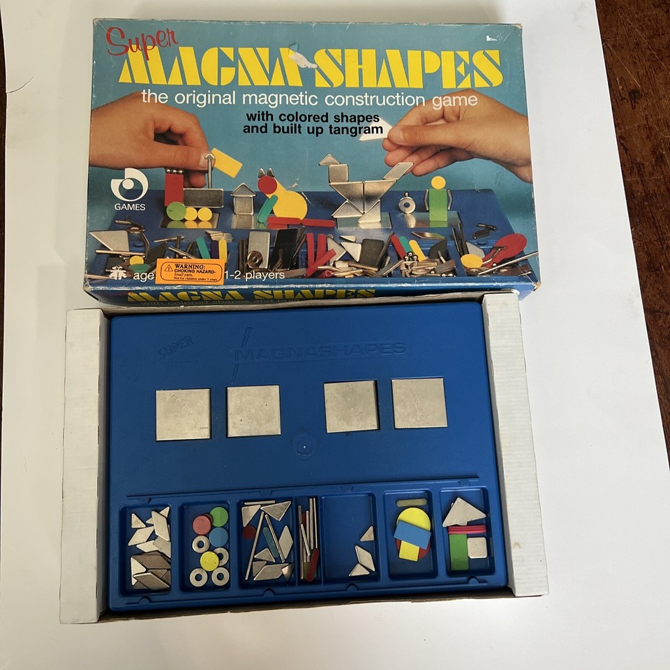 Vintage Super Magna Shapes - The Original Magnetic Construction Game ...