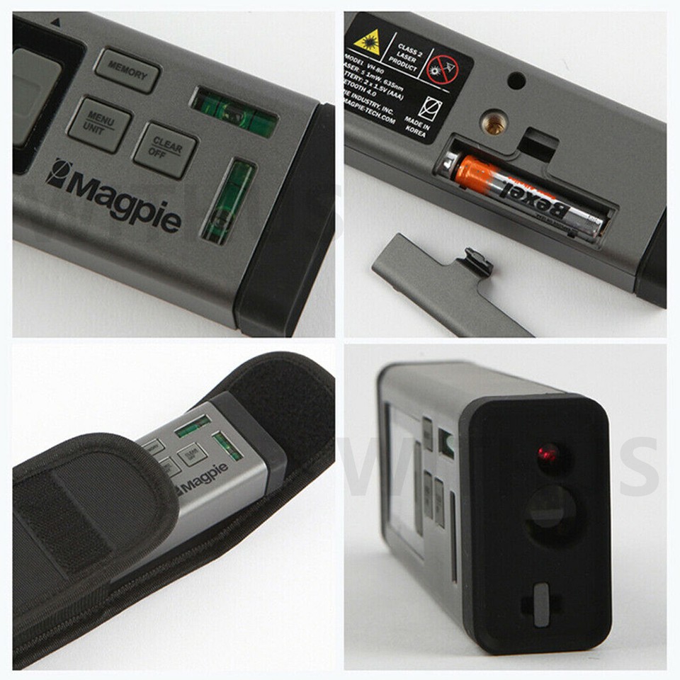 Magpie VH-80 Bilateral Laser Distance Measuring Tool Home Construction ...