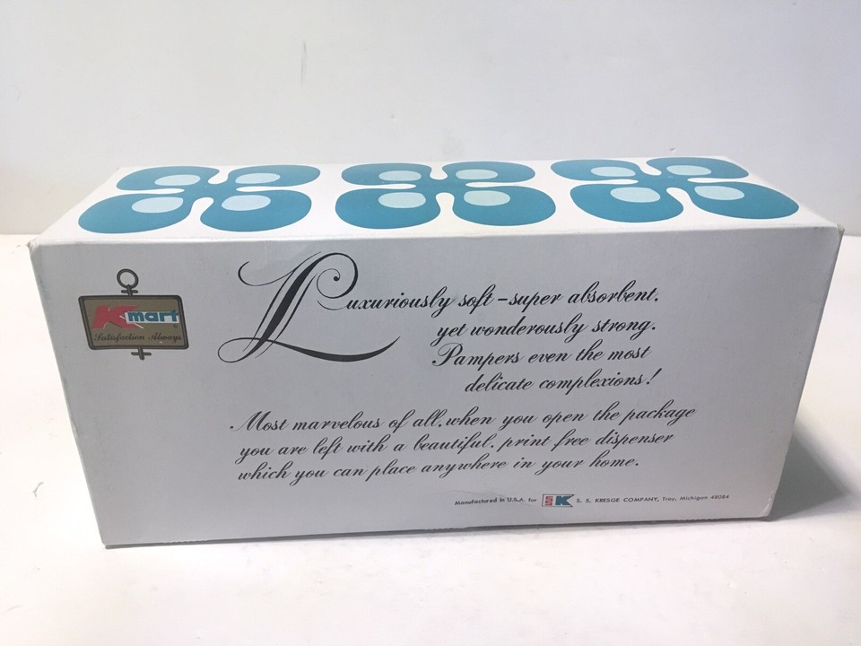 Kmart White Facial Tissues Vtg NOS SS Kresge Co | eBay