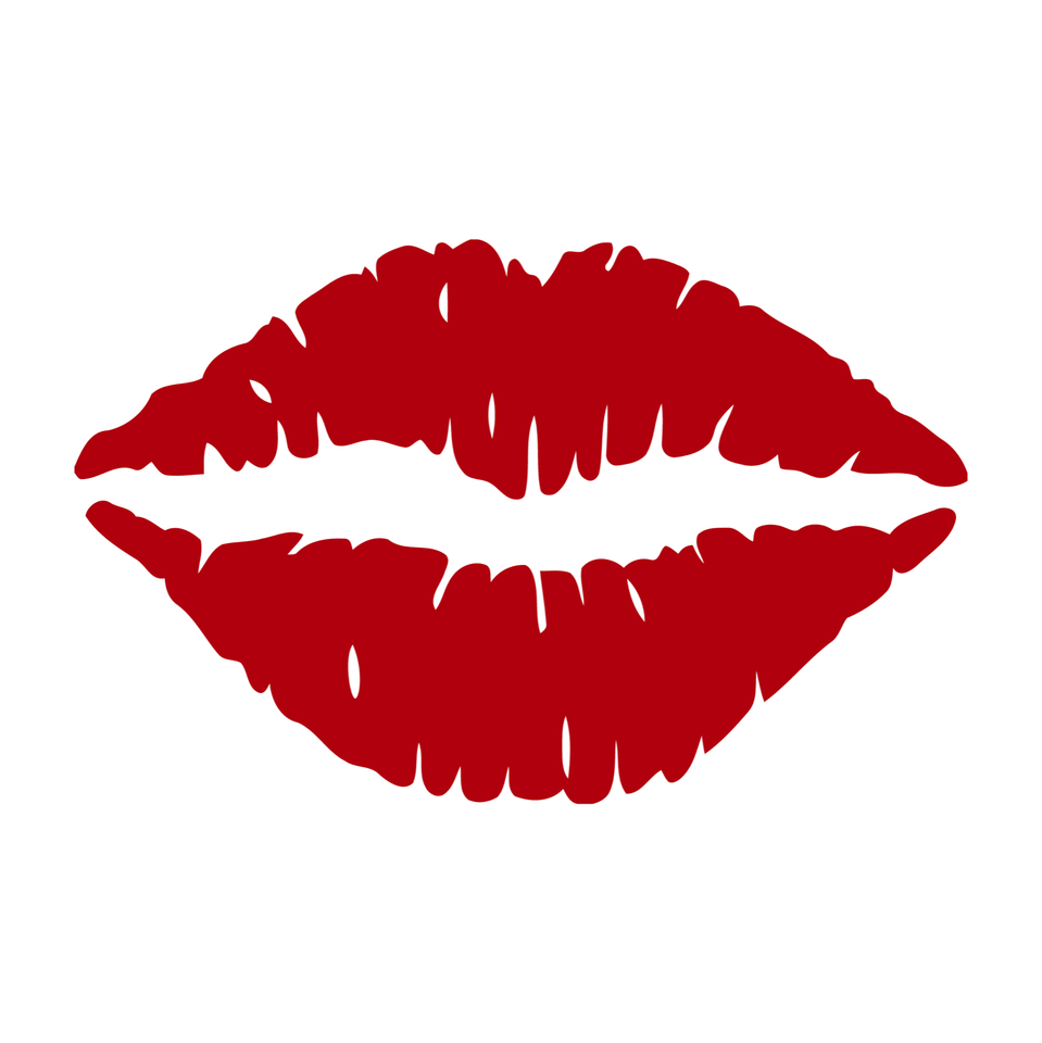Lips Kisses Kiss Smooch peck smack plump lips Smackers mouth Die cut ...