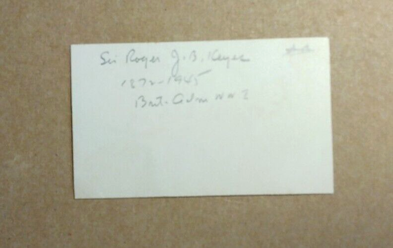 Admiral of the Fleet, 1st Baron Keyes Sir Roger Keyes (1872-1945 ...