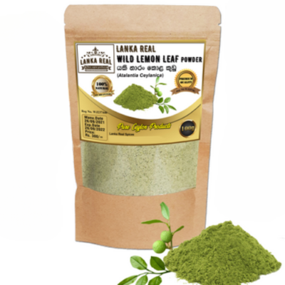 Atalantia Ceylanica Leaf Powder 100g Wild Lemon 100% Organic Yaki Naran ...