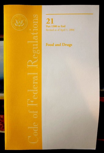 Food and Drugs, Volume 21: Part 1300 to End (Code of Federal ...