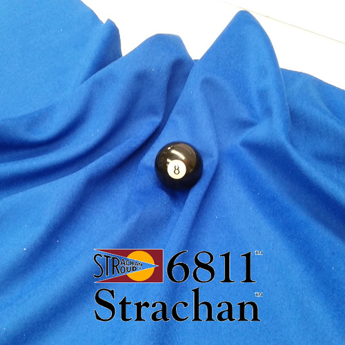 STRACHAN 6811 English Pool Snooker Billiards CLOTH 12ft x 6ft - BLUE ...