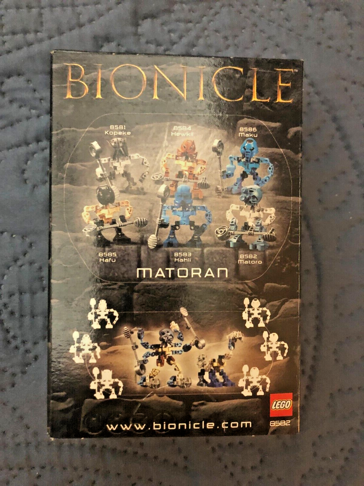 LEGO Bionicle Mata Nui Matoran 8582:Matoro New Factory Sealed NIB MINT ...