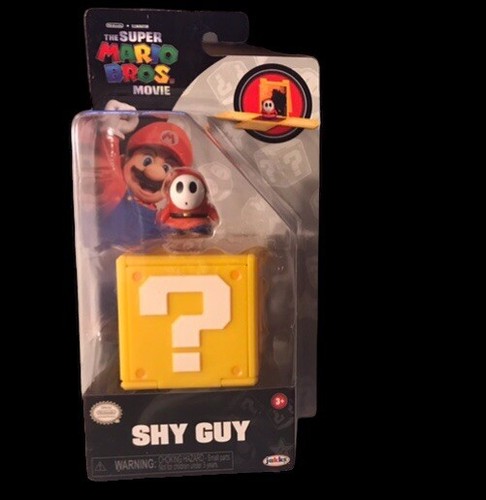 Super Mario Bros Movie Shy Guy Mini Figure & Question Mark Unfolding ...