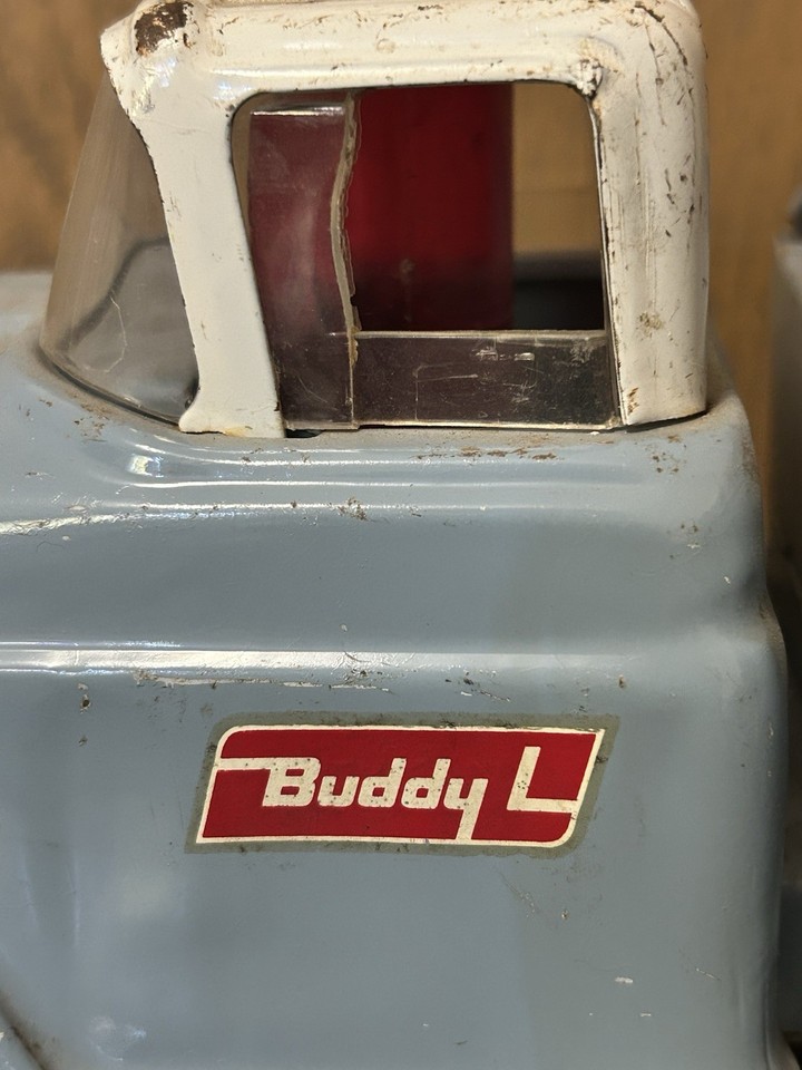 Vintage 1960s Buddy L No 5427 Flat Tire Wrecker Truck With Flasher Lite Shelf O3 | eBay