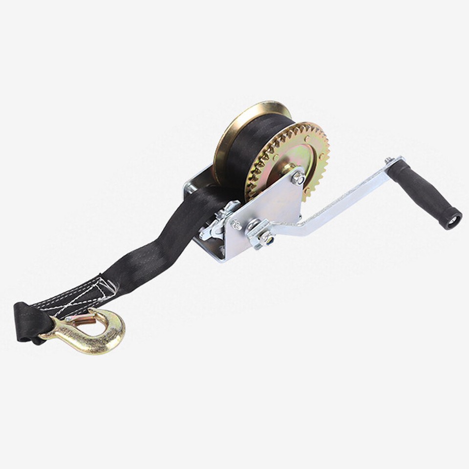 US Hand Gear Winch Crank Strap ATV Boat Trailer Heavy Duty w/19.68Ft ...