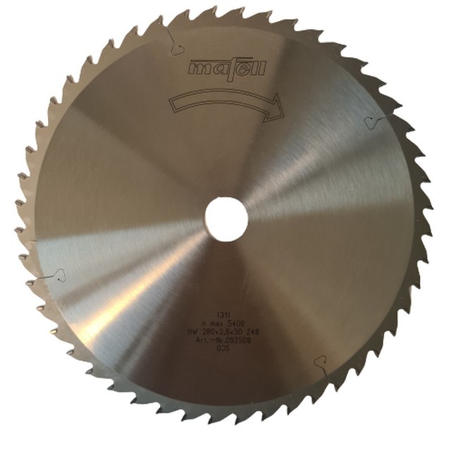 Mafell Sägeblatt HM Blatt Unterflur Zugsäge ERIKA 65 Säge 280x30 Z48 WZ ...