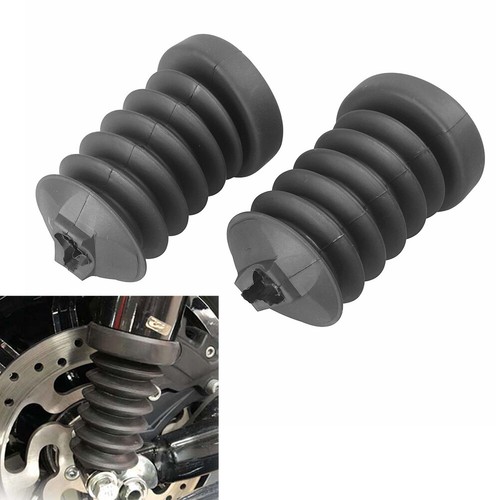 2pcs Fitk Cover Gaiters Gators Boot Fit Harley Touring 97-13 Rear Shock ...