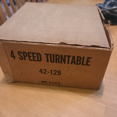 Vintage 4 Speed Turntable And Tone arm | eBay