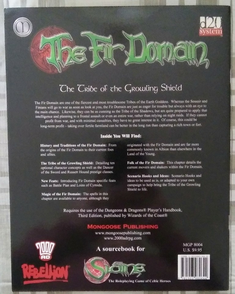 D&D - Slaine: The Fir Domain: The Tribe of the Growling Shield NEW SC ...