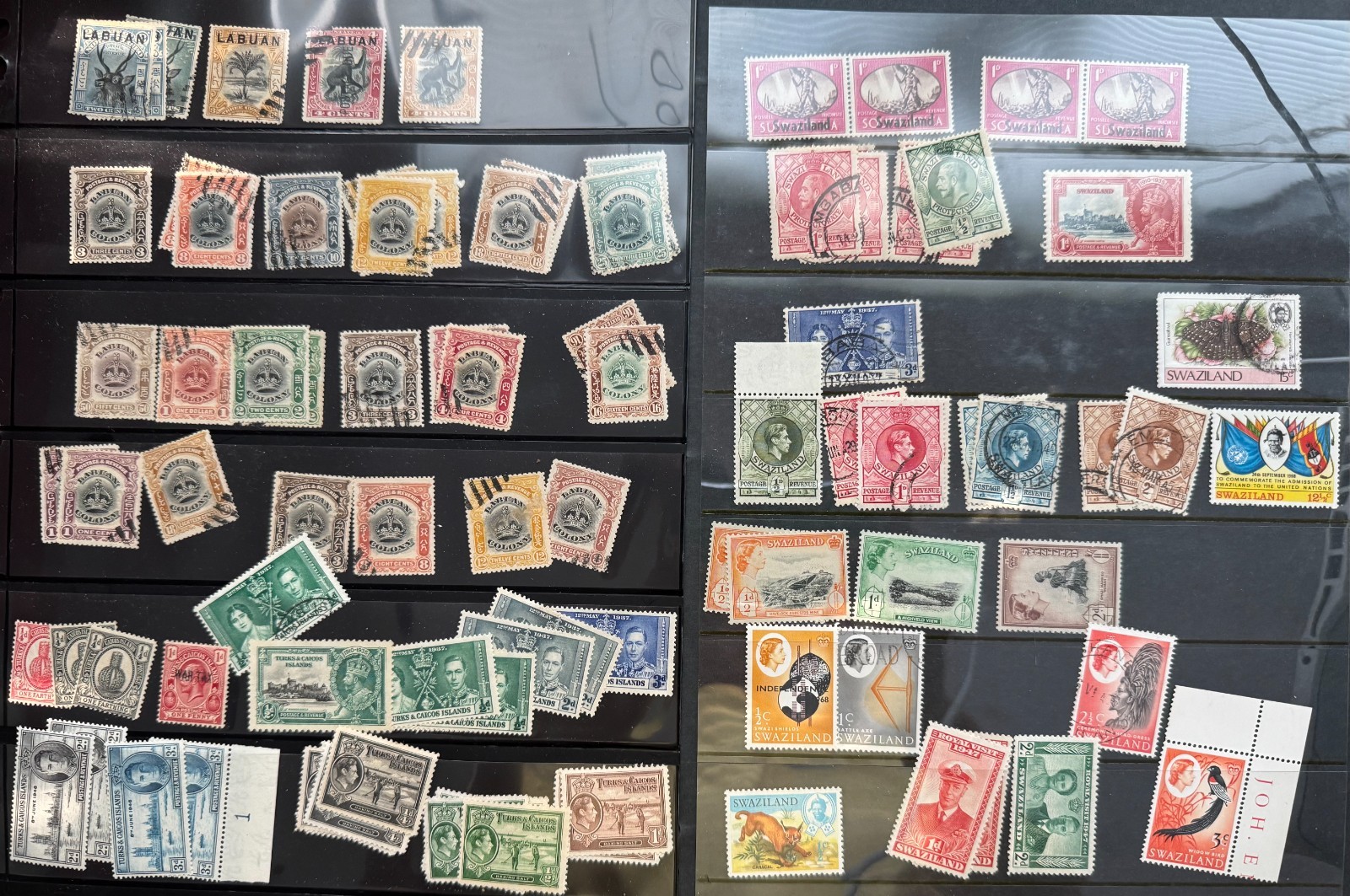 Lot of British Commonwealth Old Postage Collectible Stamps Used/MH/MNH ...