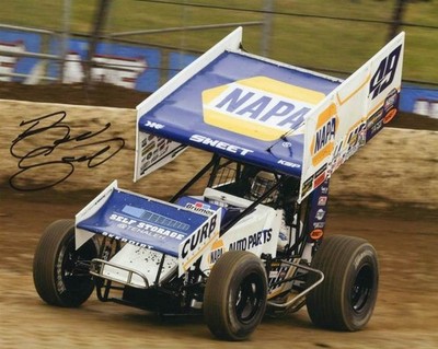 Brad Sweet autographed #49 World of Outlaws Sprint Car 8x10 photo | eBay