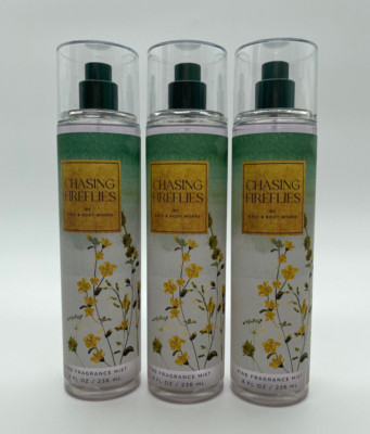 Bath & Body Works CHASING FIREFLIES Fine Fragrance Mist 8 fl oz Set of ...