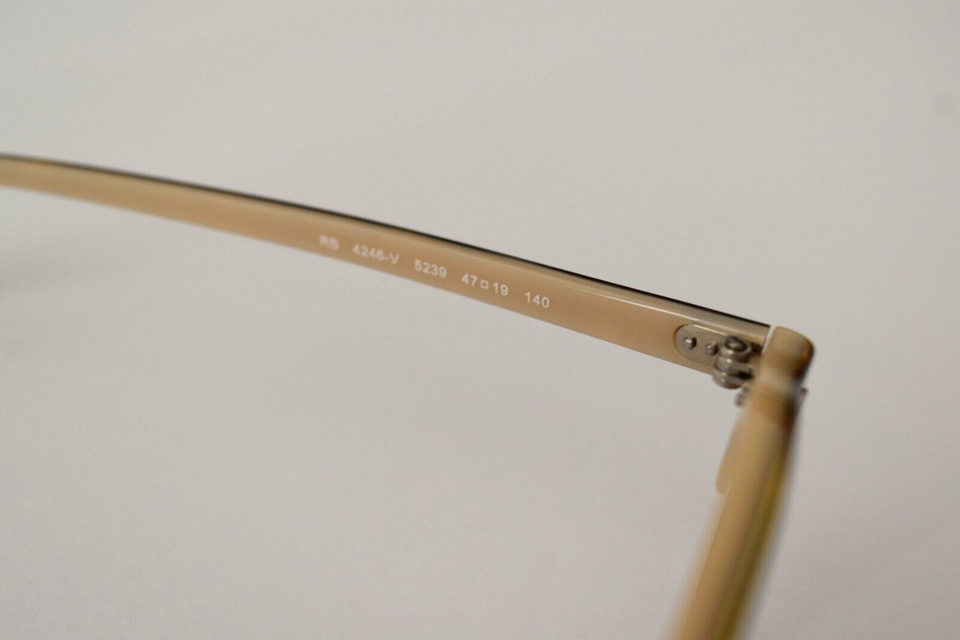 ***Ray-Ban Round Silver Havana Optical RB4246-V5239 47-19-140 ...