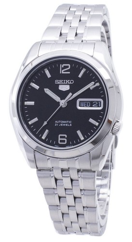 Seiko 5 Automatic Black Dial Stainless Steel 21 Jewels SNK393K1 30M ...