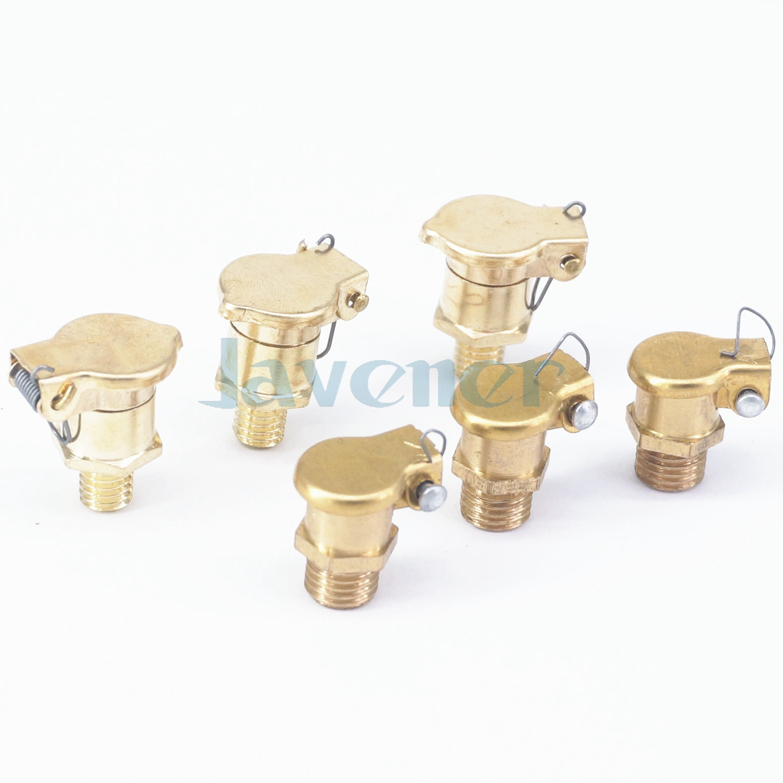 20pcs M6 -M12 Metric Male Brass Grease Oil Cup Oiler Spring Cap Hit ...