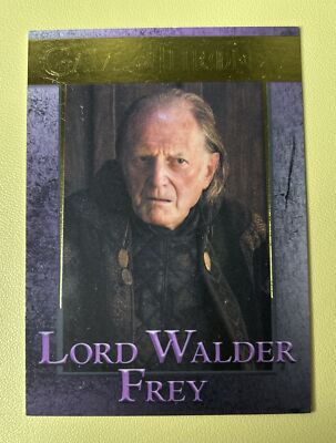 2018 Rittenhouse Game of Thrones Season 7 Gold Foil /150 Lord Walder ...