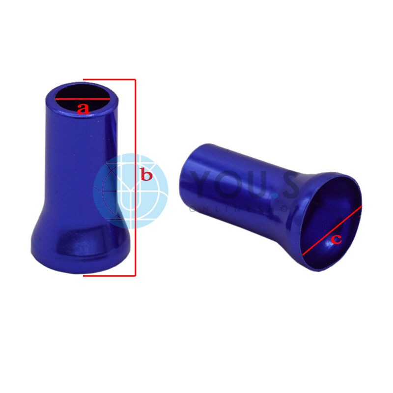 4 Piece You.S Aluminium Turquoise Valve Sleeve Cover for Car Vehicle ...