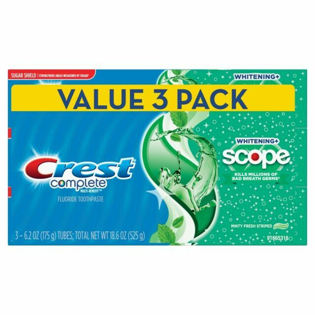 Crest Cre-7048 6oz. Whitening Plus Scope Toothpaste- Mint for sale ...
