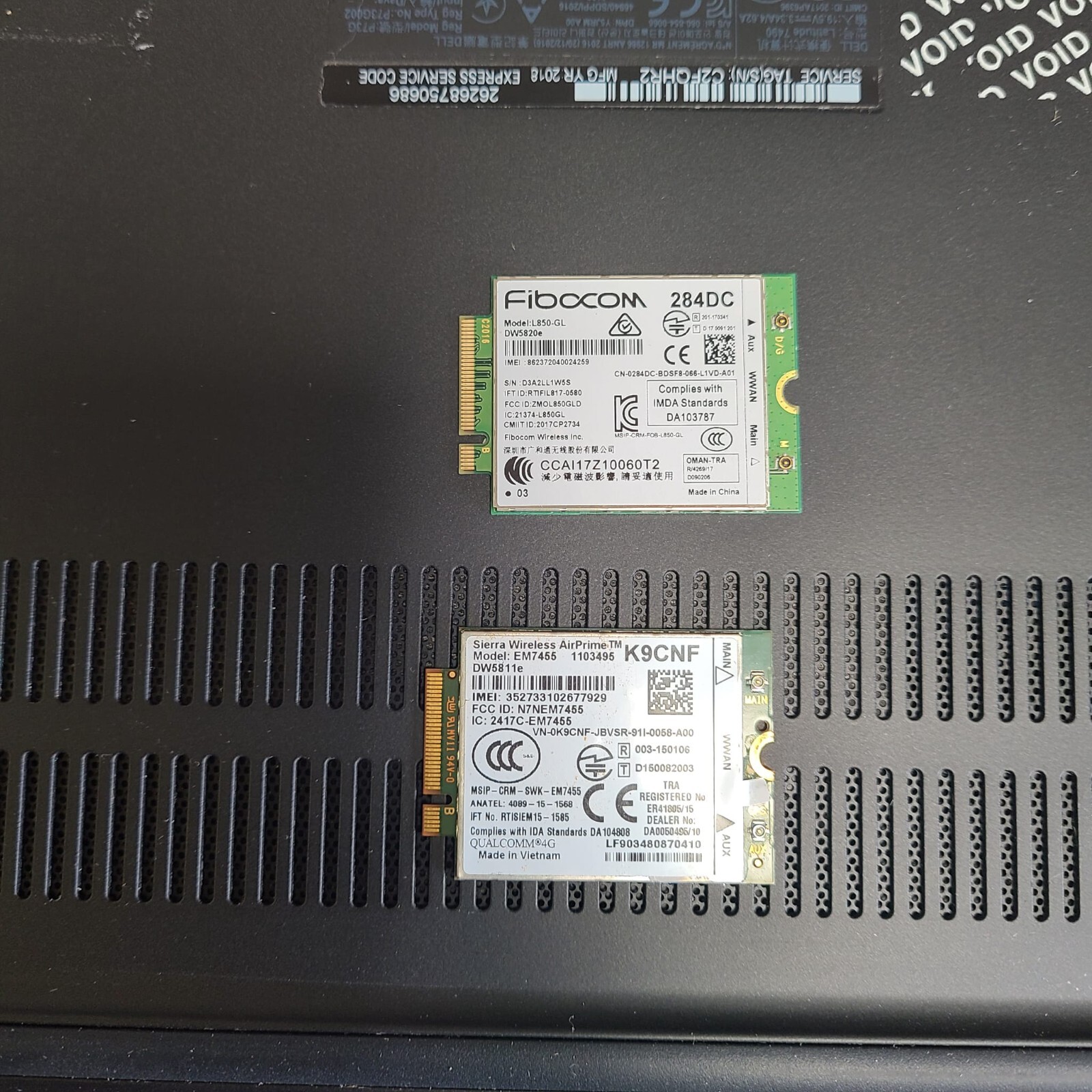 Dell DW5820e Fibocom L850-GL LTE/WCDMA 4G WWAN Card Module 0284DC 284DC ...