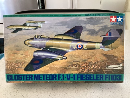 Tamiya 1/48 Gloster Meteor F1 & V-1 pre-owned 1999 kit w/ comb post | eBay