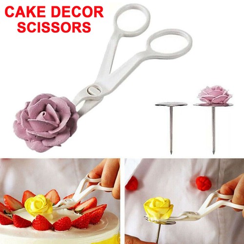Piping Flower Scissor Nail Icing Bake Cake Decorating Cupcake Petal ...