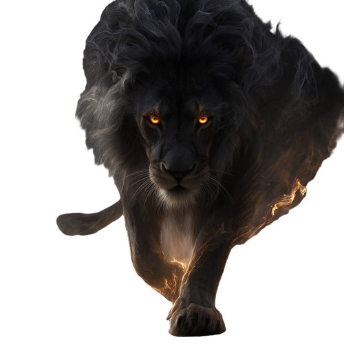 Smoky Leonine Beast Vinyl Car Decal Sticker – Waterproof & UV-Resistant ...