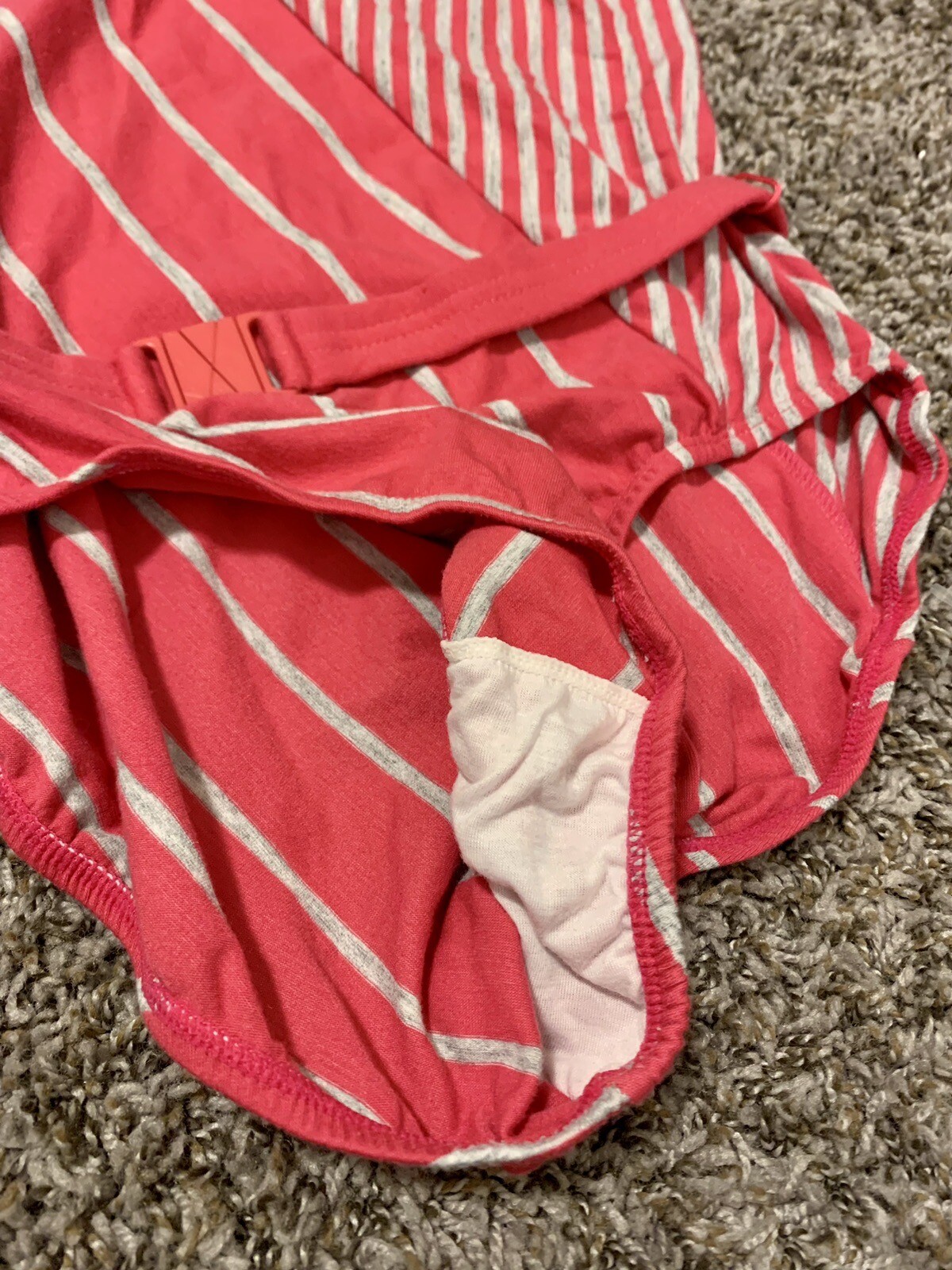 Jacques Moret Vintage Leotard Pink Stripe Women’s Lar… - Gem