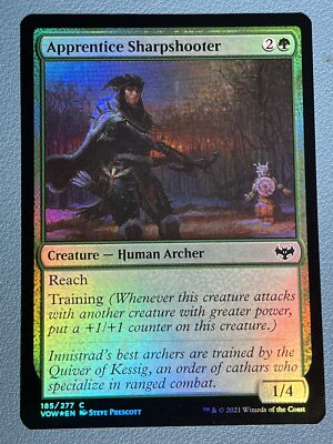 MTG Apprentice Sharpshooter Foil Innistrad VOW NM | eBay