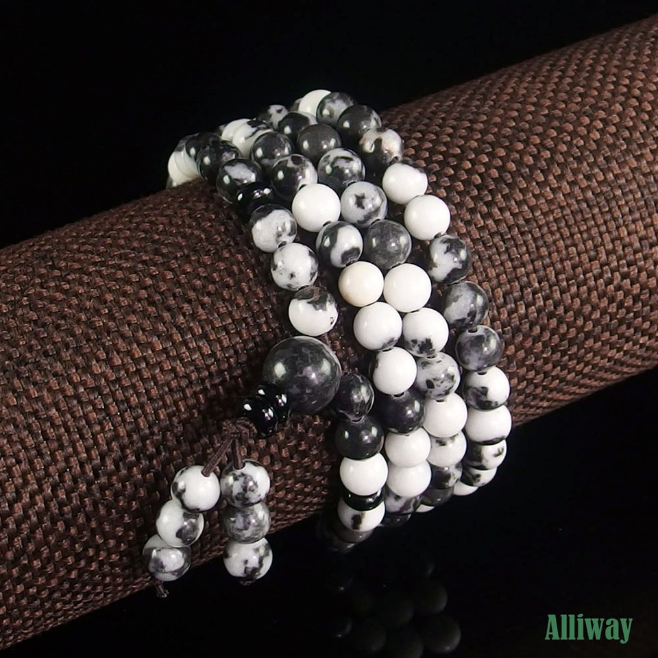 energy Gemstone Stretchy Beaded Bracelet Necklace 6mm 108 Prayer ...