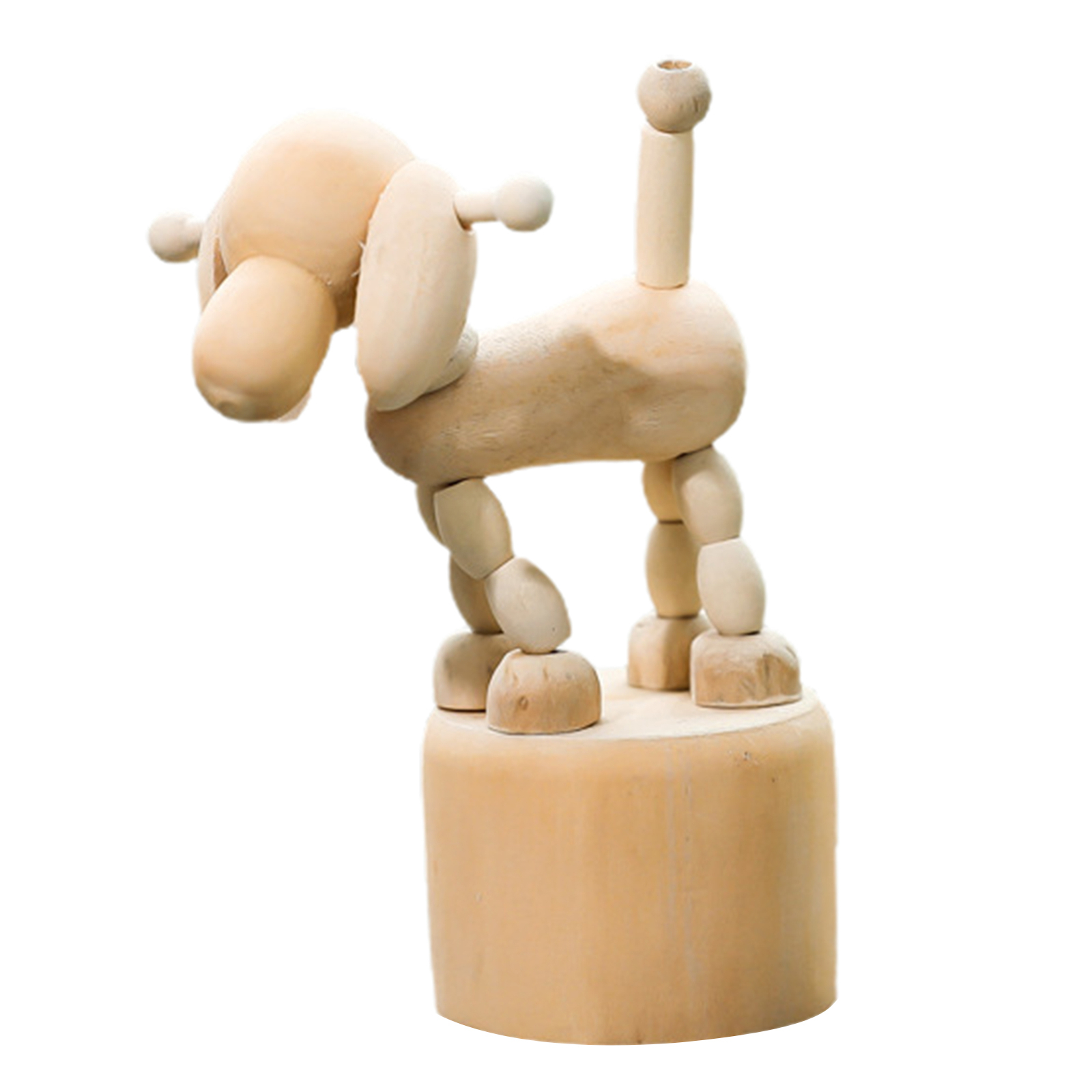 Statue Model Educational Sturdy Art Unfinished Diy Animal Statue Wood ...