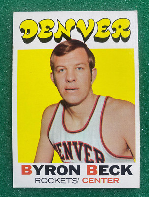 1971 Topps Basketball #210 Byron Beck - Denver Rockets - ABA - | eBay