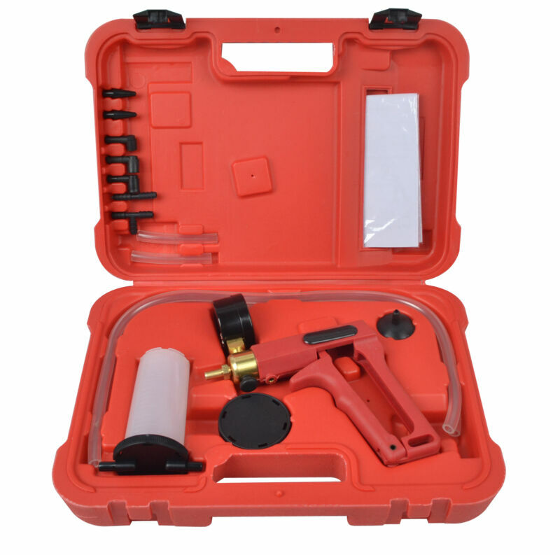 Brand New Hand Held Vacuum Tester and Pump Brake Bleeder Kit Cars ...