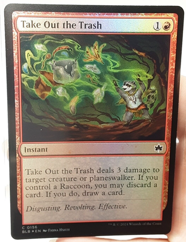 MTG - Bloomburrow - Take Out the Trash - Foil - #0156 - Near Mint | eBay
