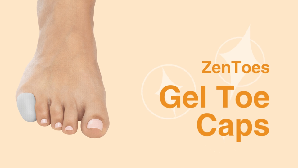 ZenToes Gel Toe Caps 6 Pack Protectors Corns Ingrown Toe Nails Callus ...