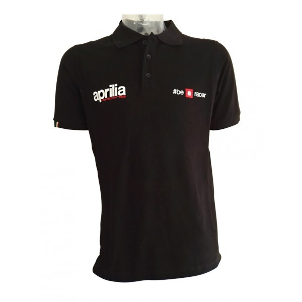 Official Aprilia Team Be A Racer Black Polo | eBay