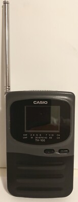 Vintage Casio TV-100 Portable Hand-Held Analog TV VHF/UHF | eBay