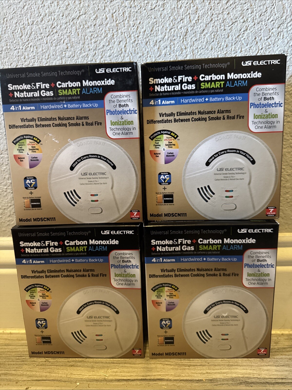 USI Electric MDSCN111 Universal Smoke Detector - Silver 4 Available ...