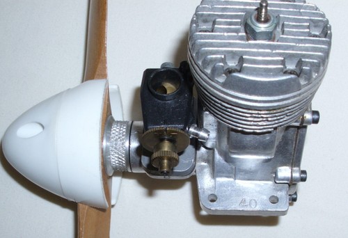 FOX 40 RC ENGINE FOR GAS AIRPLANE OR TETHER CAR WITH PROP AND EXHAUST ...