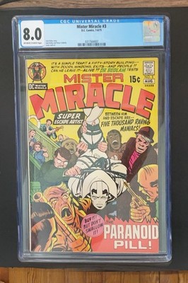 Mister Miracle #3, CGC 8.0, DC Comics 1971 Classic Jack Kirby Story ...