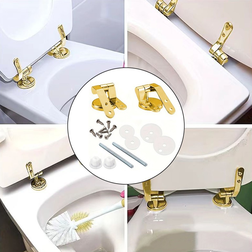 Rust Resistant Gold Toilet For Seat Hinges Spare Parts with Adjustable ...
