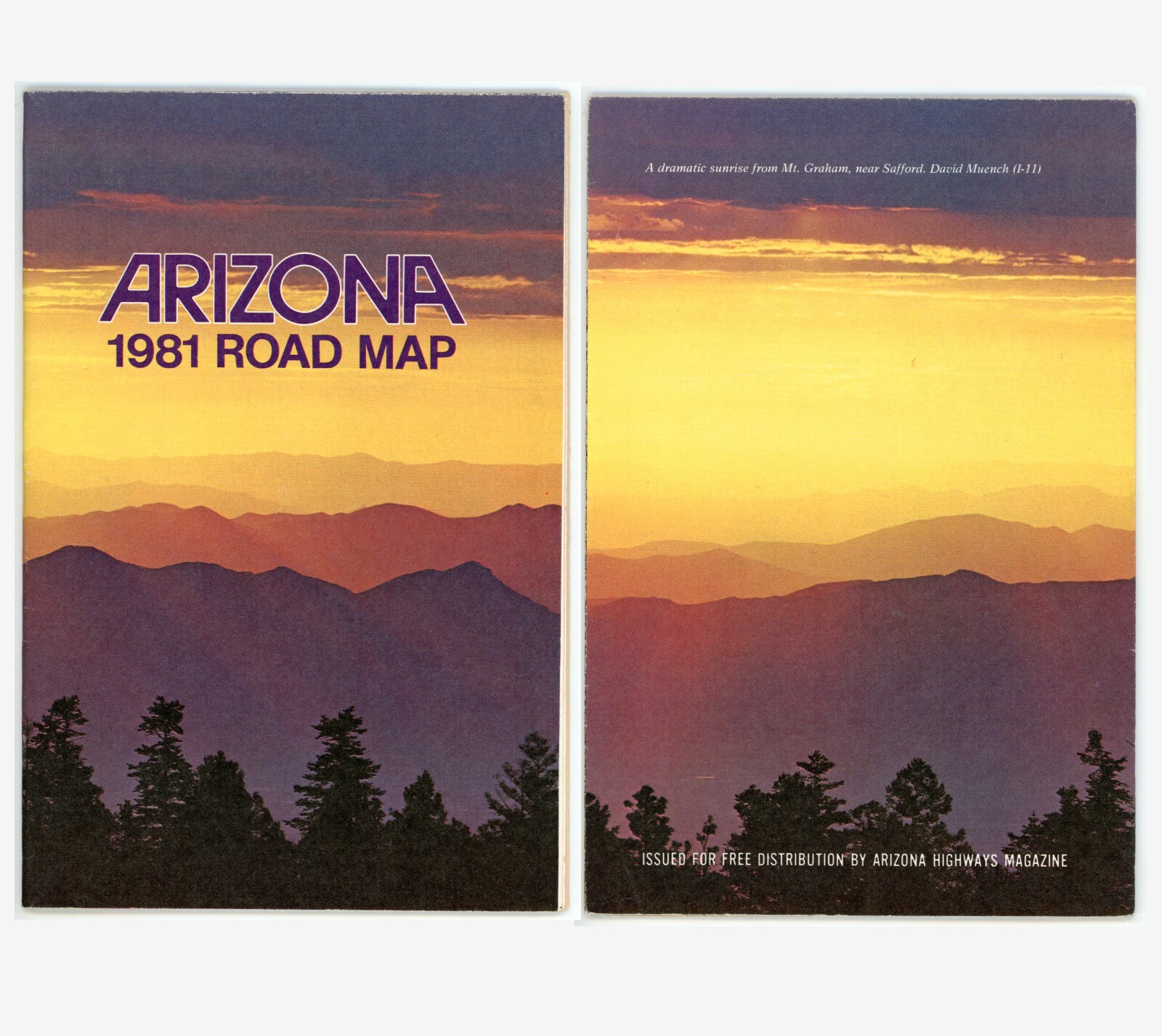 Vintage 1981 Arizona Official Road Map – State Highway Department | eBay